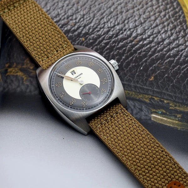 NEW MERKUR Jump Hour Men Watch Pilot Automatic St17 Mechanical Watch ...