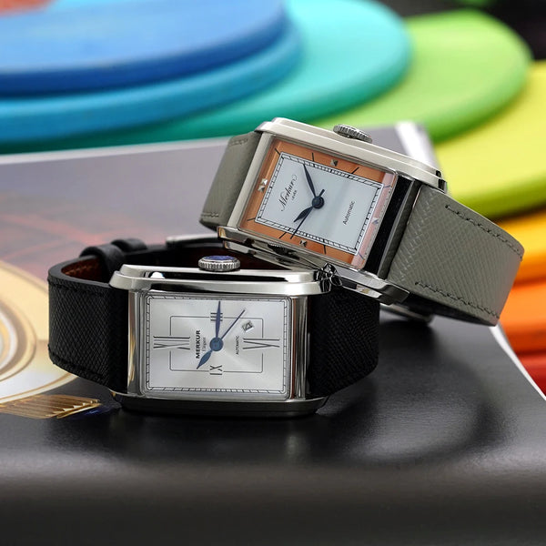 New MERKUR NH05 Rectangle Retro Casual Watch for Men Business Series ...